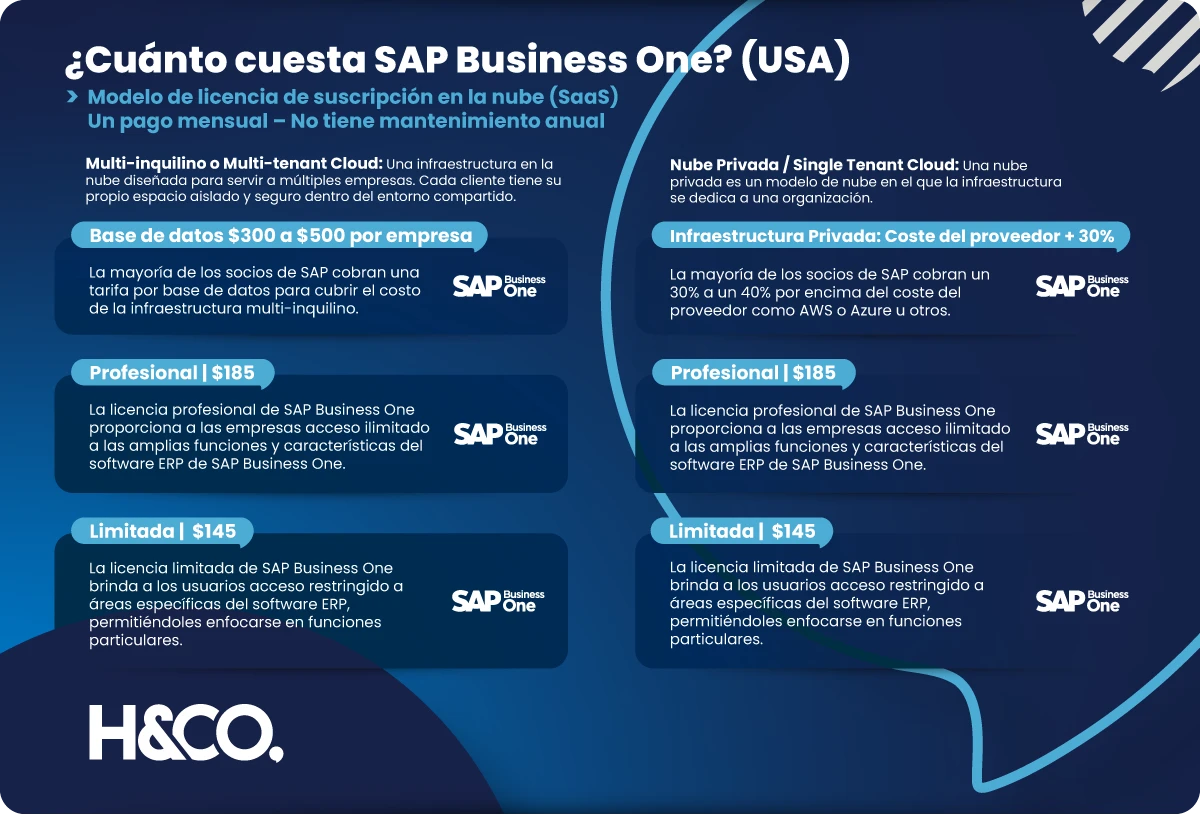 ¿Cuánto cuesta SAP Business One?